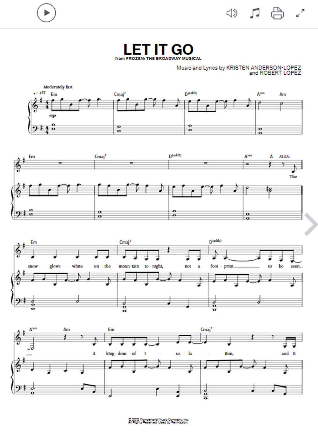 Let It Go (Eiskönigin): So findest du einfache Klaviernoten (PDF)