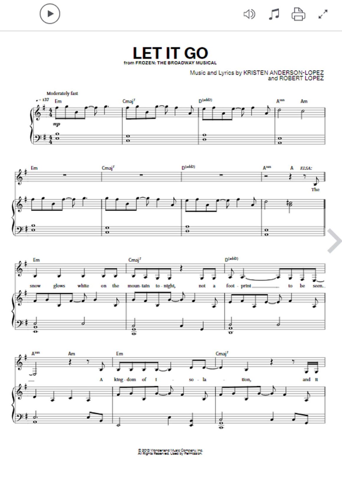 Let It Go (Eiskönigin): So findest du einfache Klaviernoten (PDF)