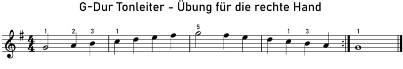 G-Dur Tonleiter für Klavier - mit einfachen Übungen | E-Piano Test