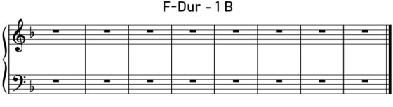 F-Dur Tonleiter für Klavier - mit einfachen Übungen | E-Piano Test