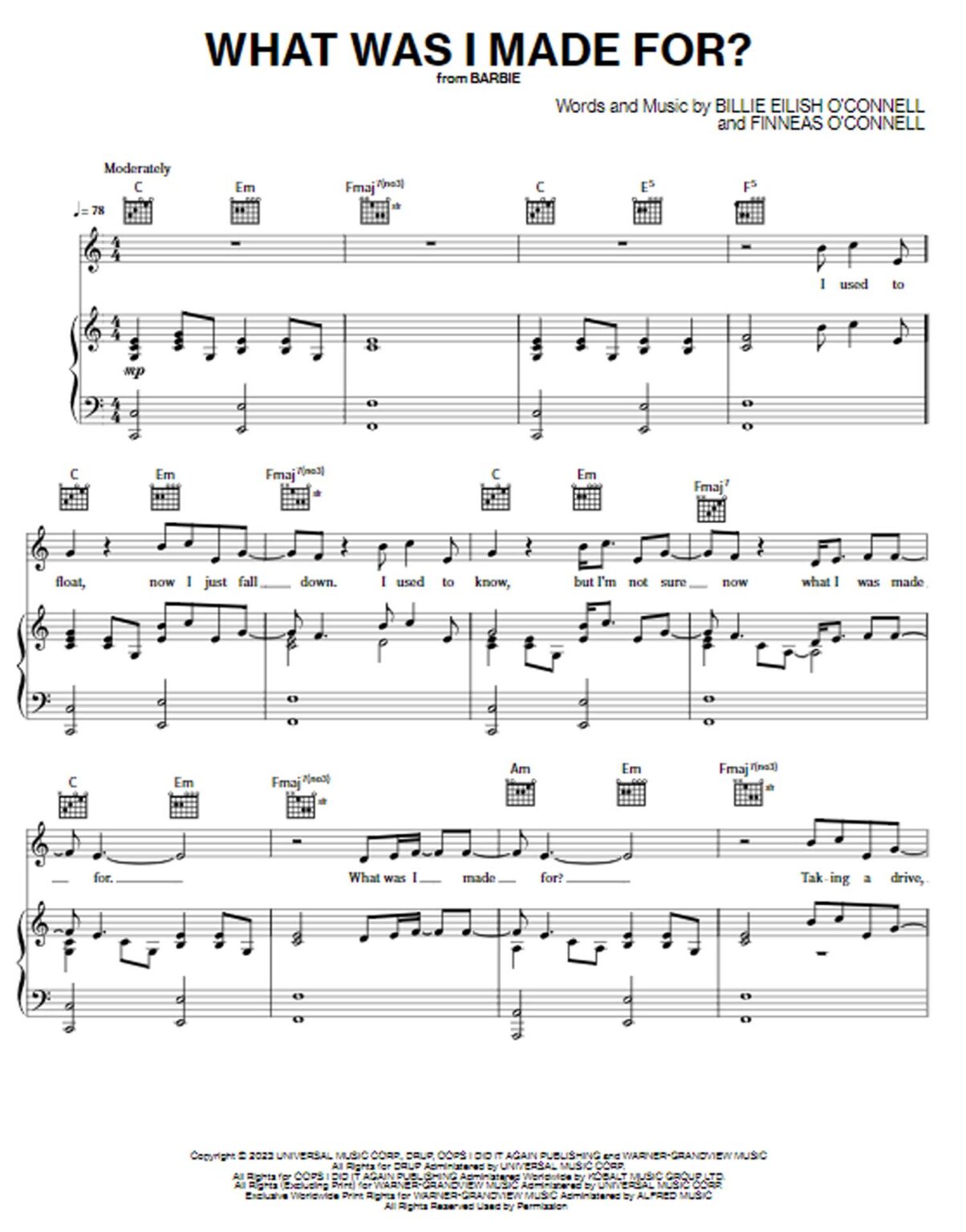 Klaviernoten für die besten Popsongs - E-Piano Test Klaviernoten für die besten Popsongs - E-Piano Test