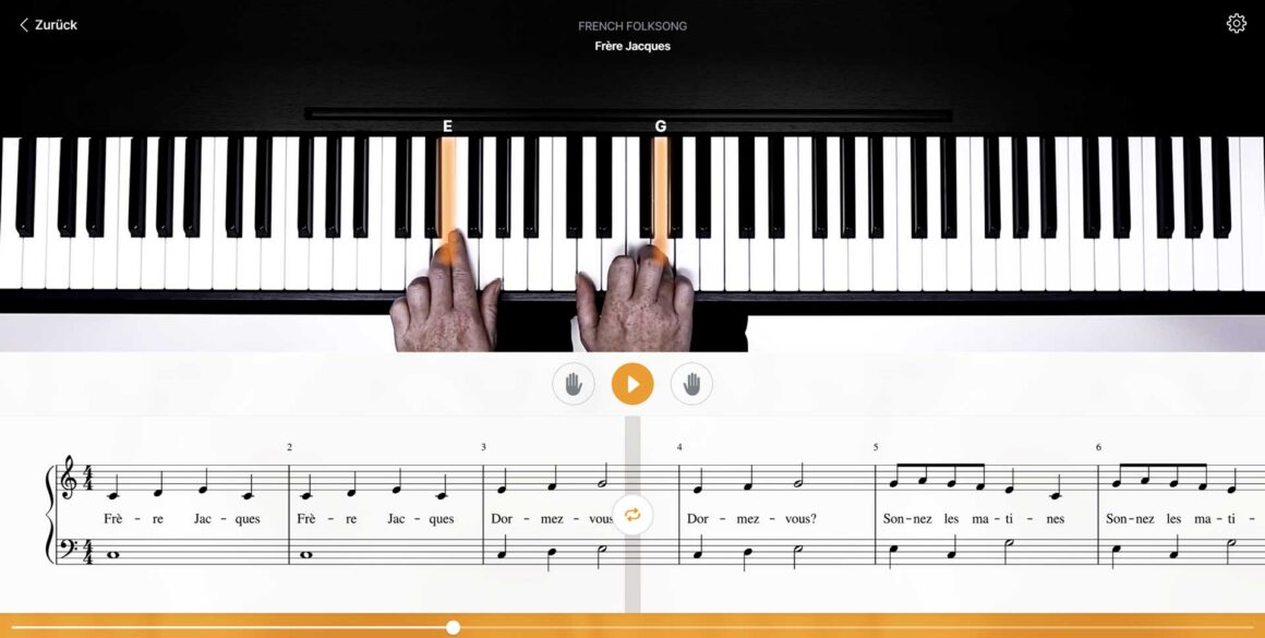 Bruder Jakob – Einfache Noten für Klavier & Keyboard